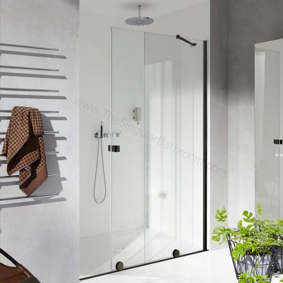 Mampara frontal HÜPPE XTENSA puerta corredera y fijo